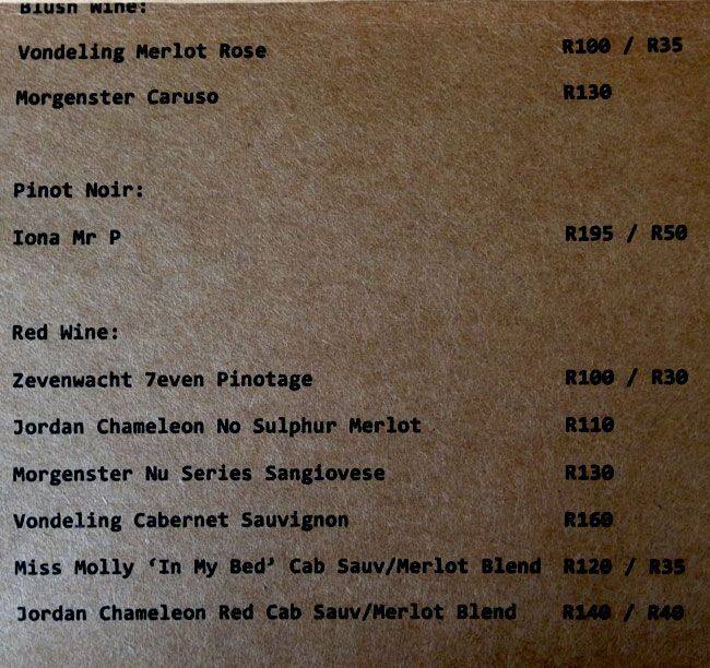 Menu at Delish Sisters fast food, Dolphin Coast