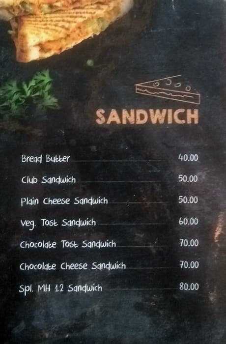 Menu at MH12 Pav Bhaji Kothrud, Pune