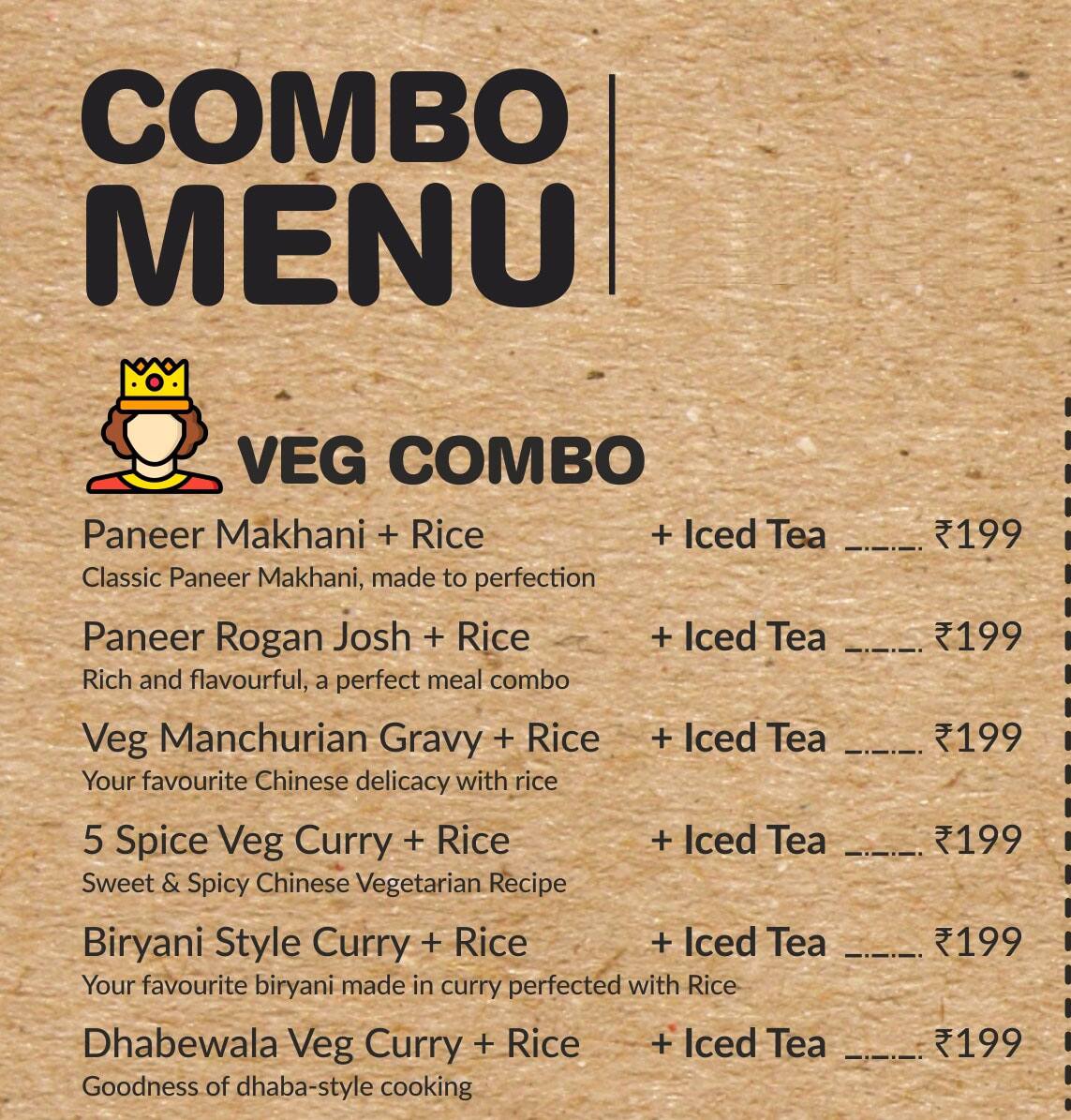Menu of The Box Mania, Magarpatta, Pune