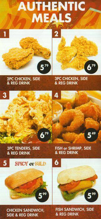 Menu at Partners Kitchen restaurant, Toronto