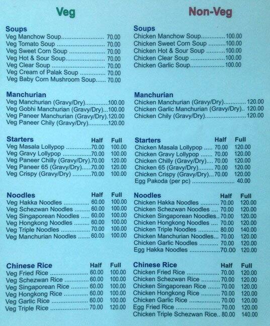 Menu at Delhi Chat House, Pune, Ridhi Enclave