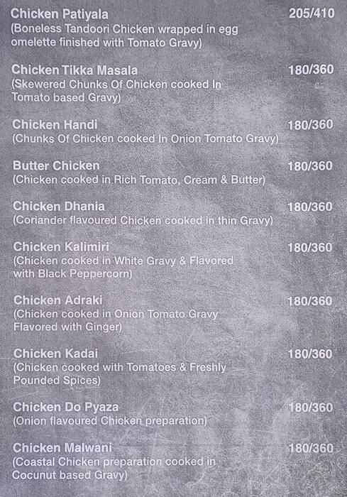 Menu at Executive Tamanna Hotel, Pune, Plot No. 7