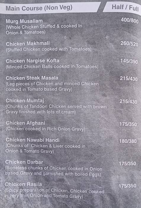 Menu at Executive Tamanna Hotel, Pune, Plot No. 7