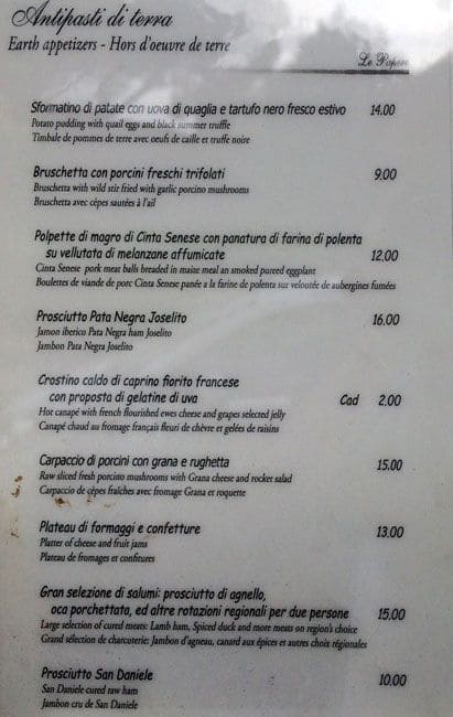 Le Papere a Roma: Foto del Menu con Prezzi - Zomato Italia