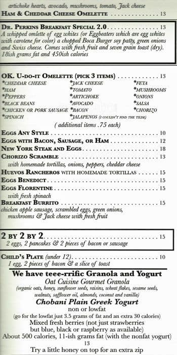 Menu at Buck's restaurant, Woodside, Woodside Rd