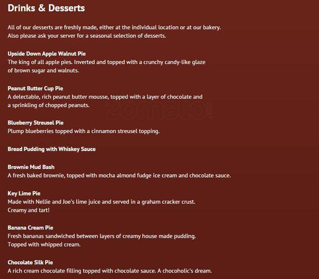 Menu at Buttercup pub & bar, Vallejo