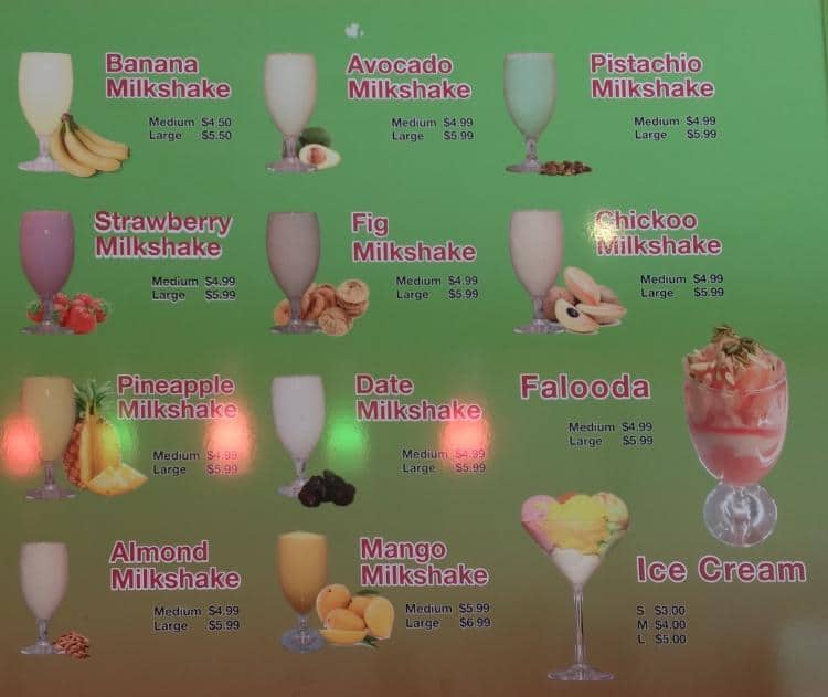 Menu at Agha Juice Centre pub & bar, Dandenong