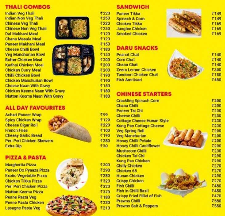Menu at POSH Patiala, Patiala