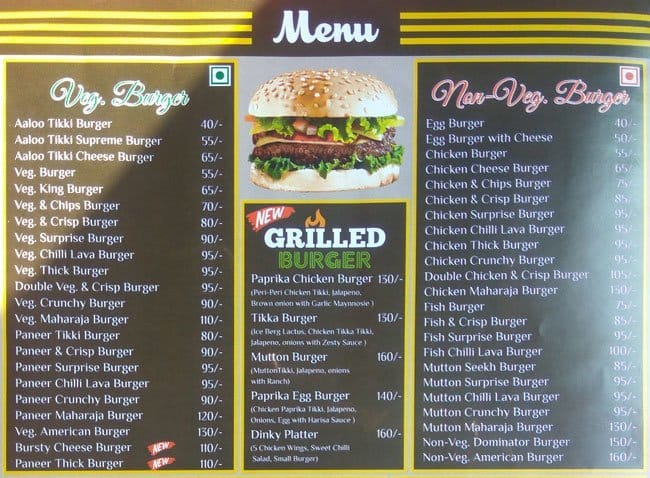 Burger Hub Menu, Menu for Burger Hub, Sector 15, Chandigarh - Zomato