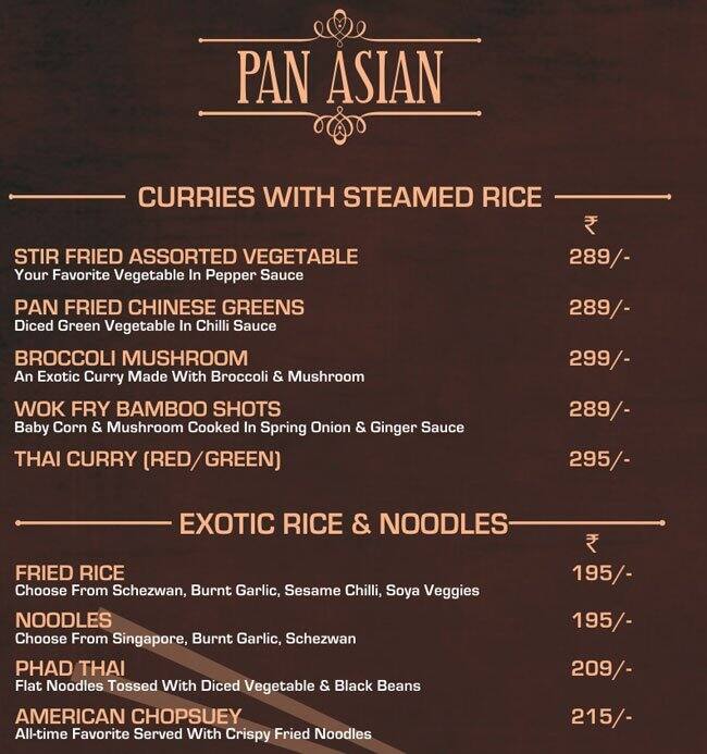 Menu at Sohi Restaurant and Banquets, Ahmedabad