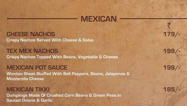 Menu at Sohi Restaurant and Banquets, Ahmedabad