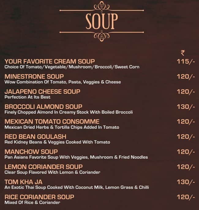 Menu at Sohi Restaurant and Banquets, Ahmedabad