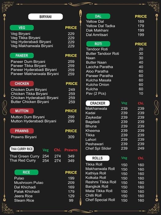 Menu at Versova Vibes Cafe & Bar, Mumbai