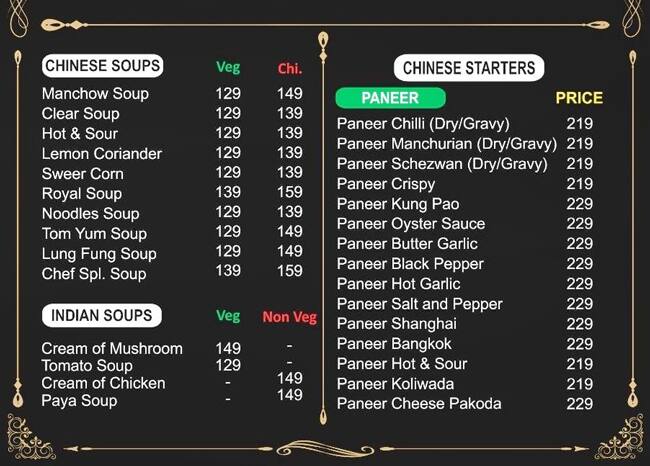 Menu at Versova Vibes Cafe & Bar, Mumbai