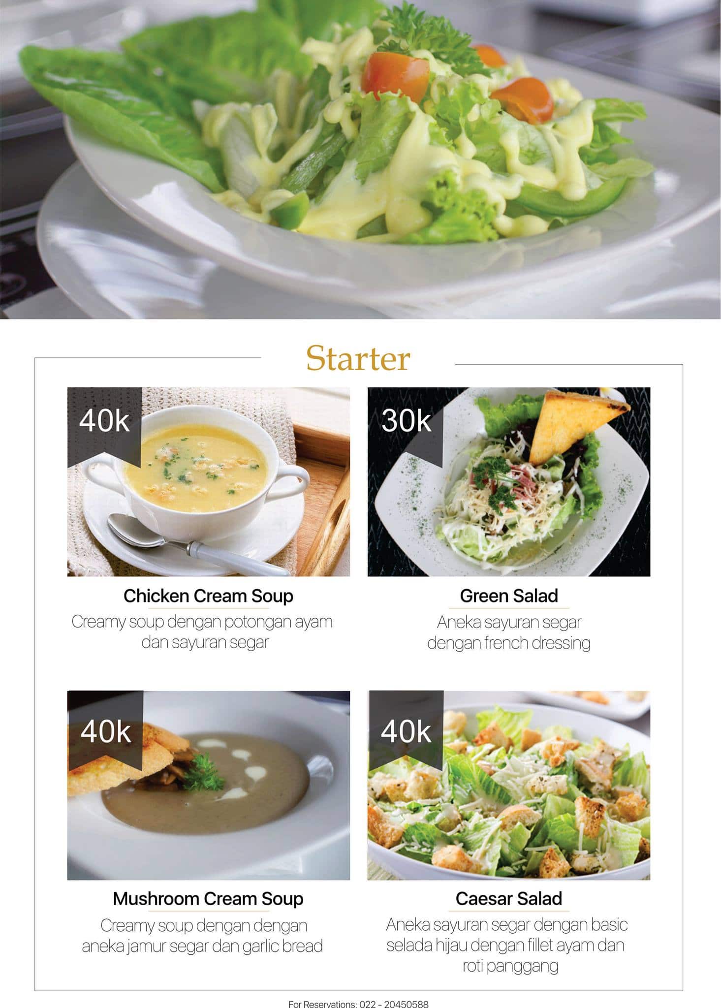 Menu at Skylight cafe, Bandung, Komplek Citra Green Dago Blok N 1-10