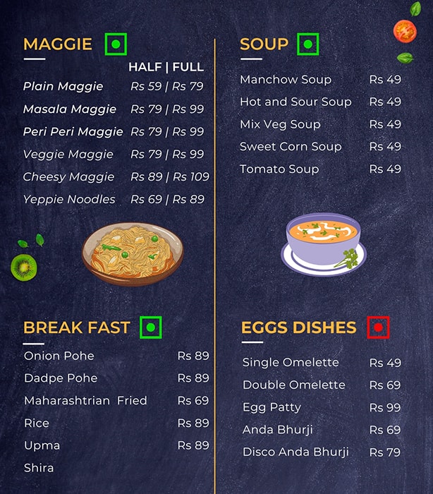 Menu of The Maggi Mate, Talawade, Pune