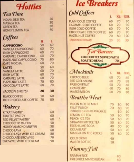 Menu of Sip N Breww Premium, Rani Ka Bagh, Amritsar