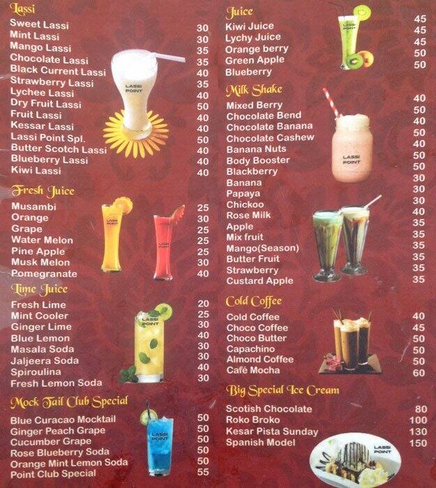 Lassi Point Menu, Menu for Lassi Point, Ulsoor, Bangalore - Zomato