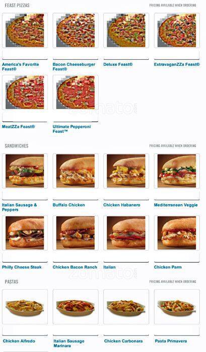 Menu at Domino's Pizza pizzeria, Universal City, Pat Booker Rd