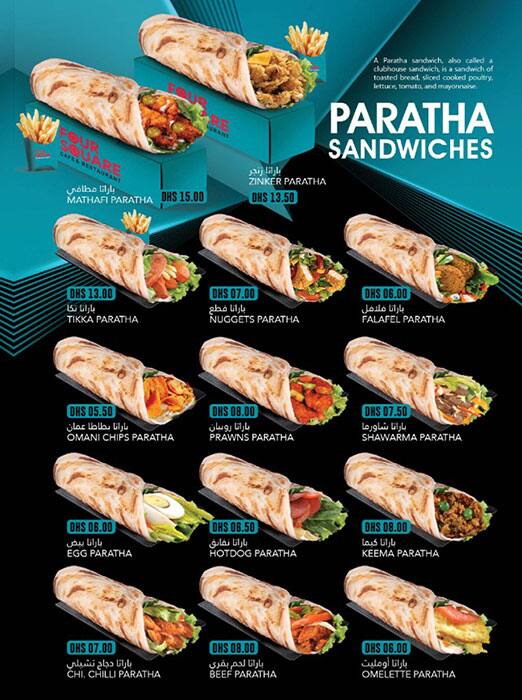 Menu at Foursquare Cafe & Restaurant, Dubai, Oasis Residence - opposite ...