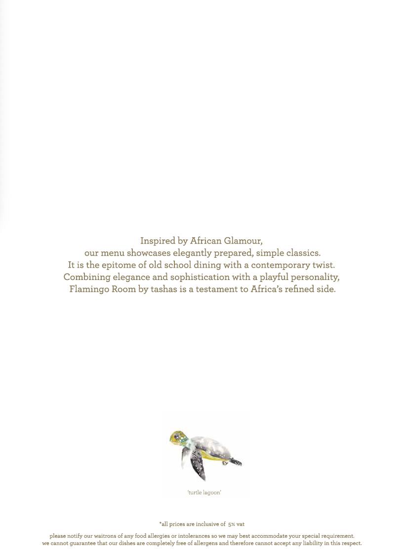 Menu of Flamingo Room by Tashas, Al Maryah Island, Abu Dhabi