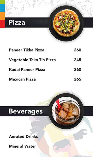 Menu at Juggernaut, Vadodara