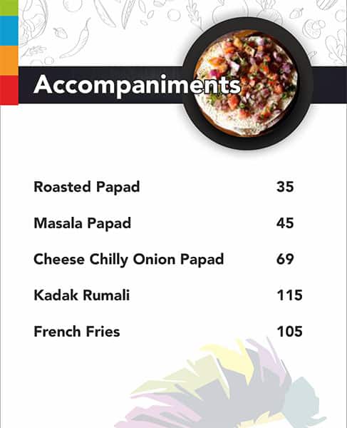 Menu at Juggernaut, Vadodara