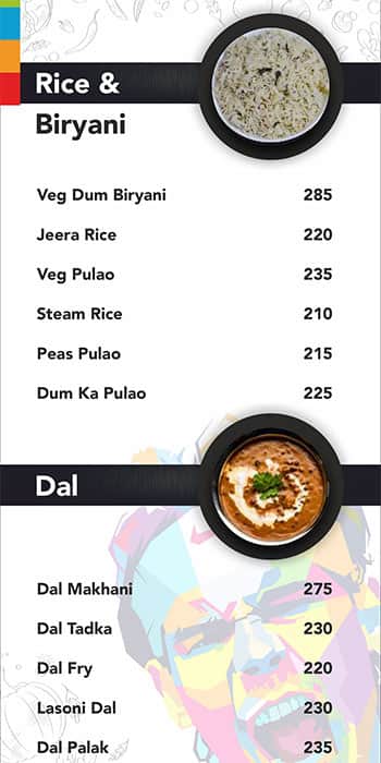 Menu at Juggernaut, Vadodara