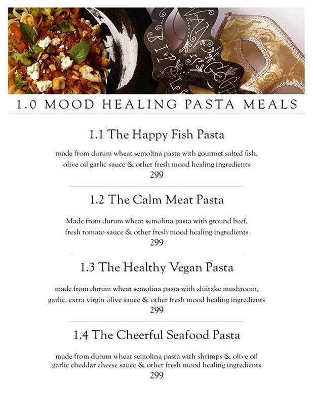 Menu at Van Gogh is Bipolar restaurant, Quezon City