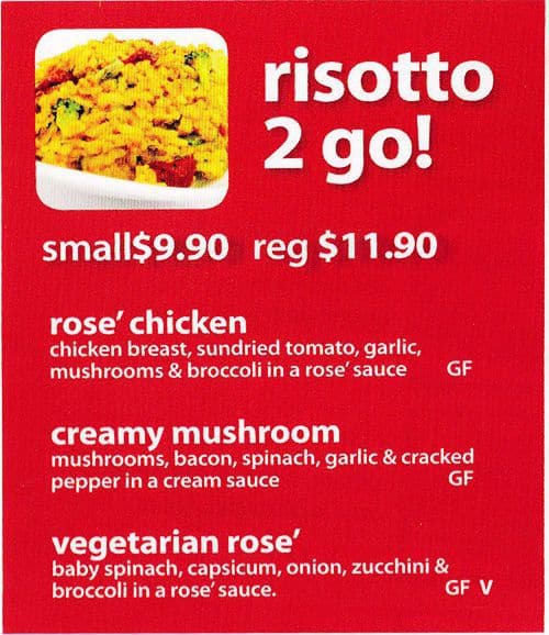 Menu at Pastagogo Norwood fast food, Norwood, 242 The Parade
