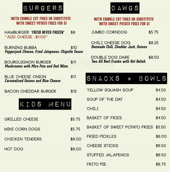 Menu at Billy Bob's Texas pub & bar, Fort Worth