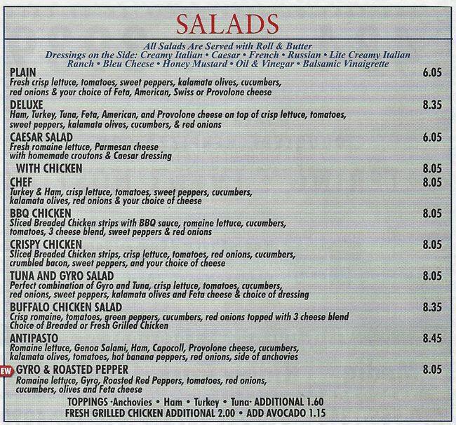 Menu at Double Decker Pizza pizzeria, Glenolden