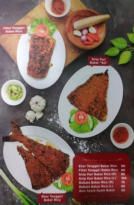 Menu at Sarang Oci restaurant, Jakarta, Apartemen Sahid Sudirman ...