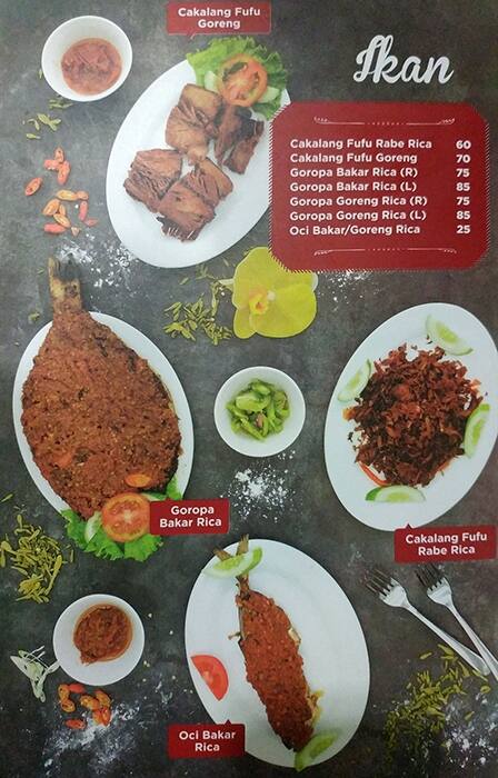 Menu at Sarang Oci restaurant, Jakarta, Apartemen Sahid Sudirman ...