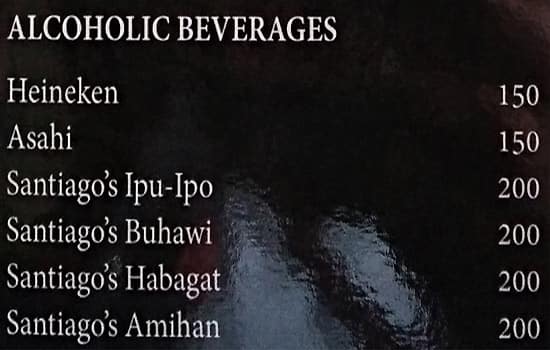 Menu at Farm Hills Garden restaurant, Silang