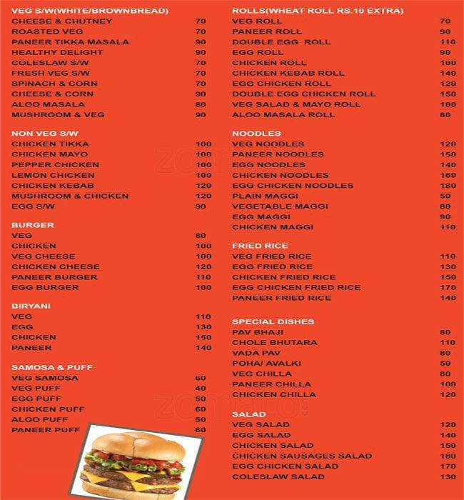 Refresh Menu, Menu for Refresh, Whitefield, Bangalore - Zomato