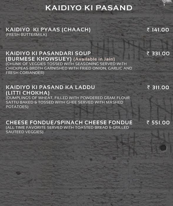 Kaidi Kitchen Menu, Menu for Kaidi Kitchen, Mylapore, Chennai - Zomato