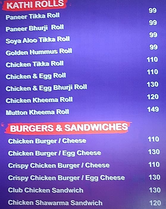 Menu of The Taste Of Marrakesh, Wanowrie, Pune