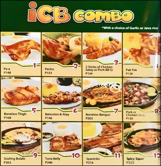 Inasal Chicken Bacolod Menu, Menu for Inasal Chicken Bacolod, SM City ...