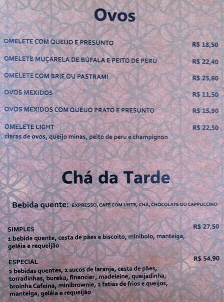 Menu em Cafeína Copacabana I, Rio de Janeiro, R Constante Ramos