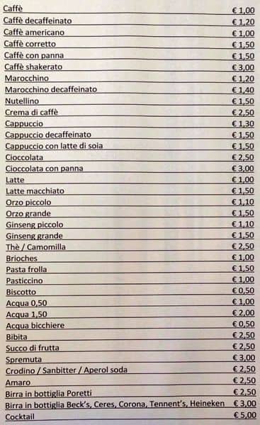 Grand Cafè & Tre Marie a Milano: Foto del Menu con Prezzi - Zomato Italia