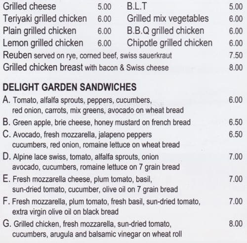 Menu at Everyday Gourmet Deli fast food, West New York