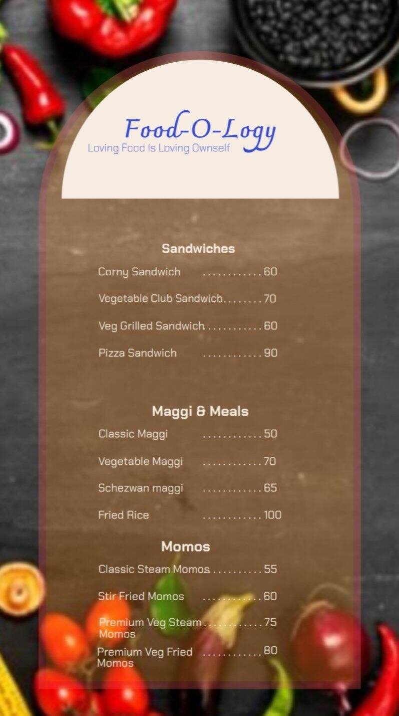 Menu at Food-O-Logy, Udaipur