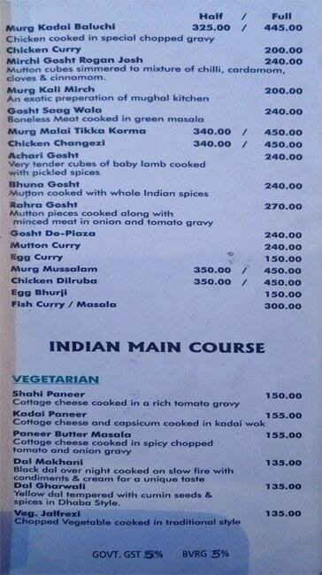 Menu at True Blue Restaurant & Bar, Delhi, 11