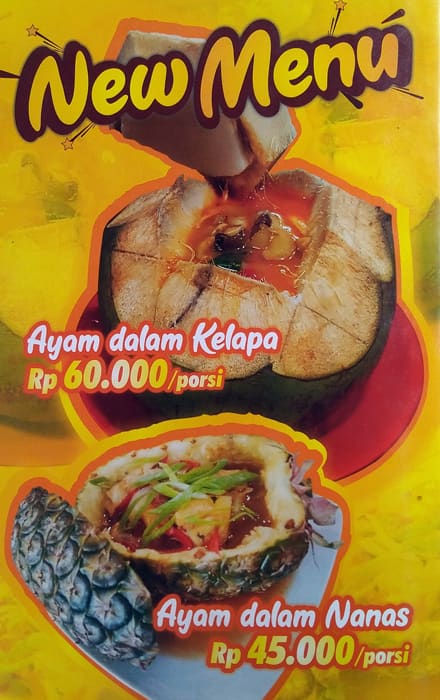 Menu at TERAS AIR KUNTUM restaurant, Bogor, Jl. Raya Tajur No.291