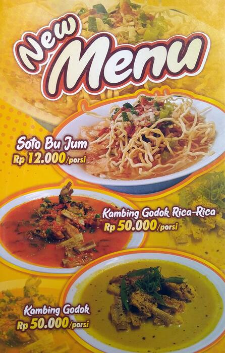 Menu at TERAS AIR KUNTUM restaurant, Bogor, Jl. Raya Tajur No.291