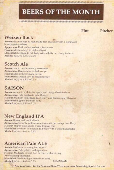 Menu at OVER THE MOON, Hyderabad, Daspalla Hotels