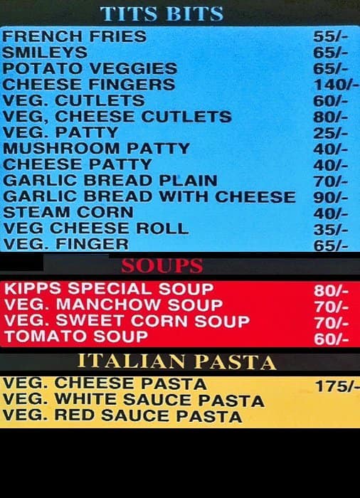 Kipps Menu, Menu untuk Kipps, Sarabha Nagar, Ludhiana - Zomato