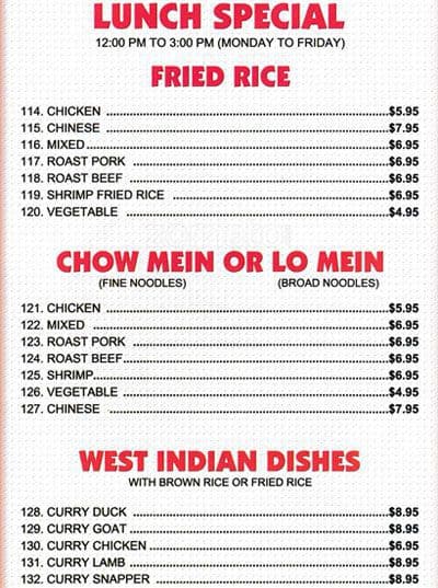 Menu at Hibiscus restaurant, New York City, 124 18 101st Ave