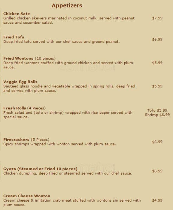 Ivory Thai Cuisine Menu, Menu for Ivory Thai Cuisine, Pacific Beach ...